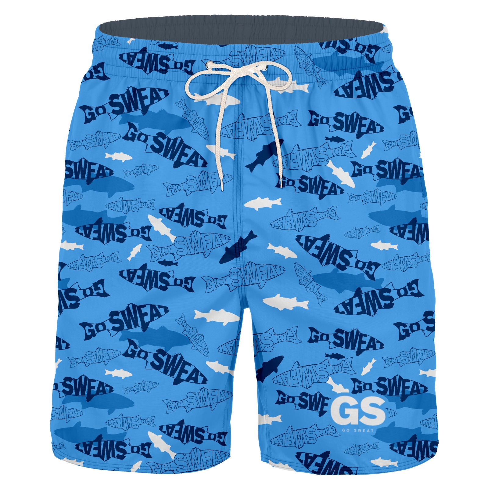 Boardshort Blue Sharky | Go Sweat